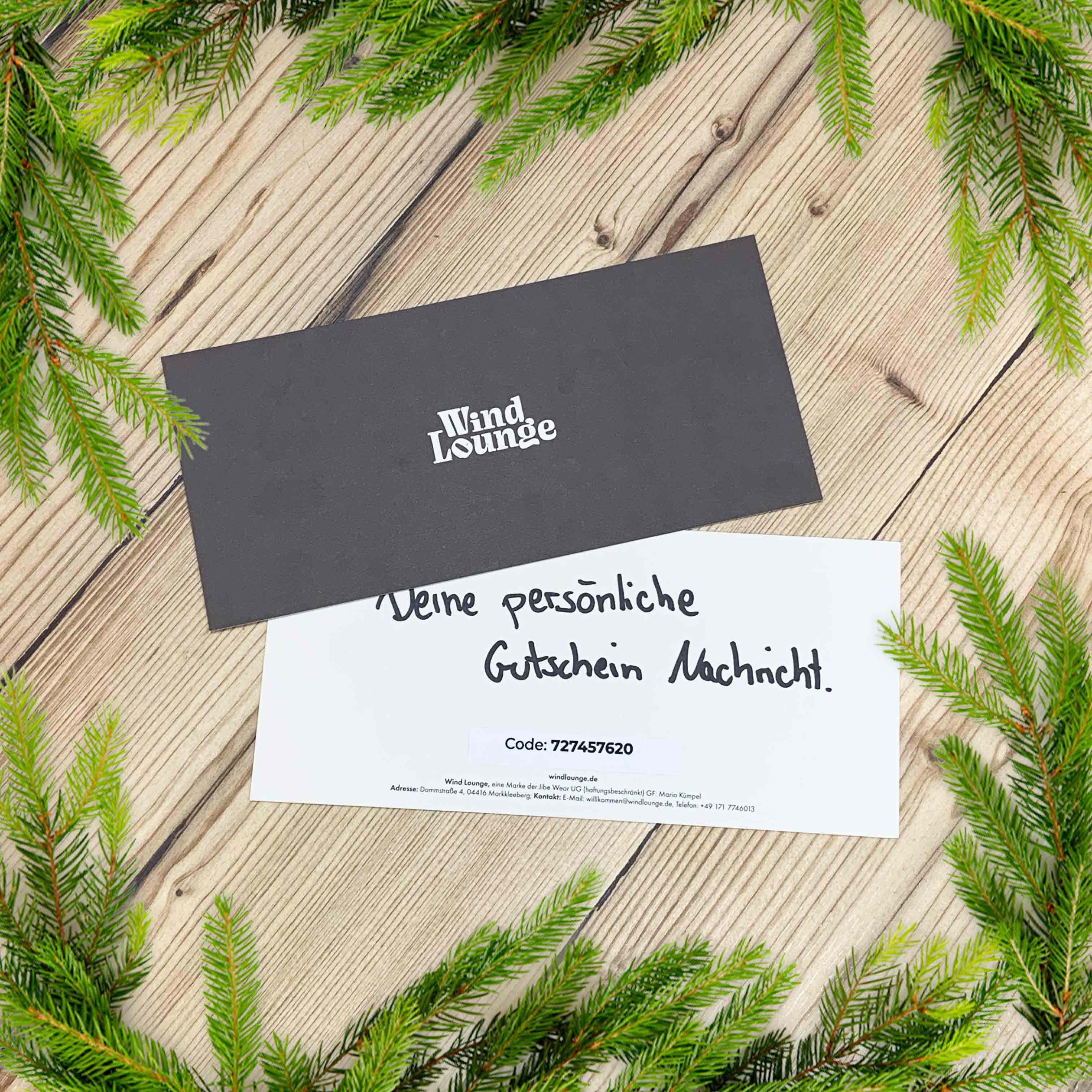 Gift voucher card - Wind Lounge